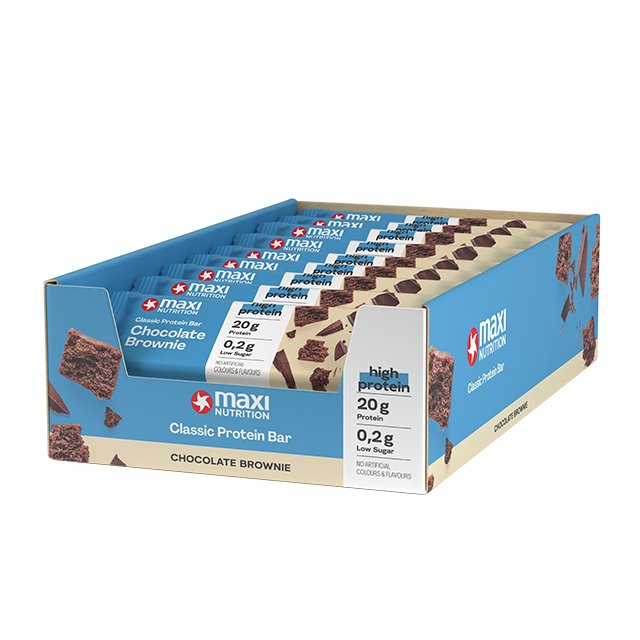 Maxinutrition Classic Protein Bars are stacked full of mouth watering ...