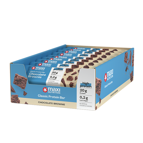 Maxinutrition Classic Protein Bars are stacked full of mouth watering ...
