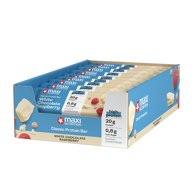 Maxinutrition Classic Protein Bars are stacked full of mouth watering ...