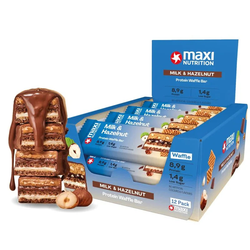 MaxiNutrition Milky Waffle Protein Bars: Low Sugar, High Protein Snack ...